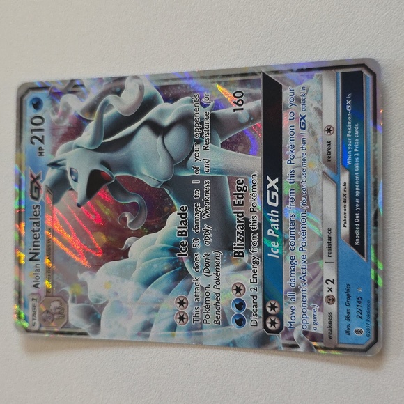 Pokemon | Toys | Pokemon Alolan Ninetales Gx Trading Card Ice Path Gx ...